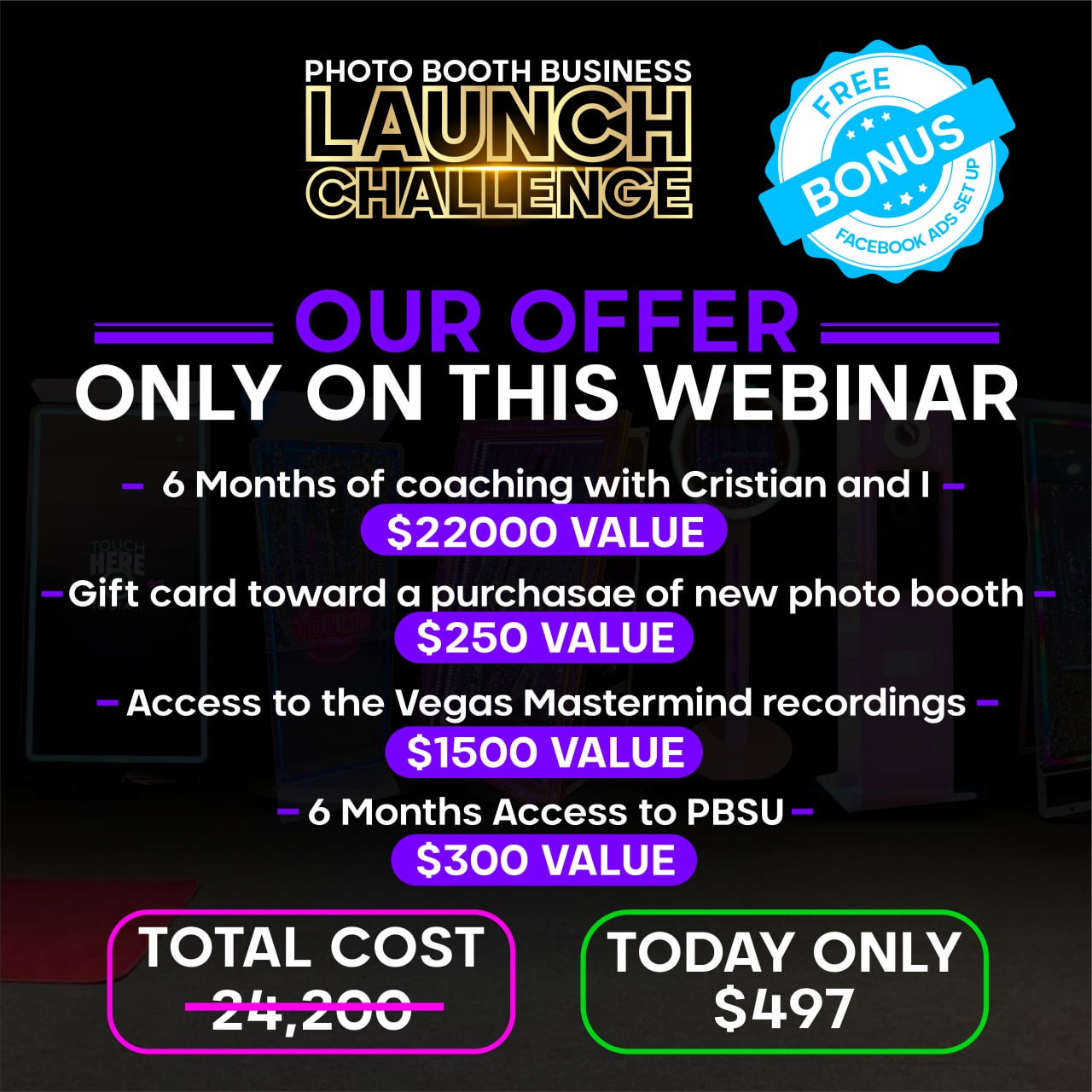 Photo Booth Business Launch Challenge Offer – PBI Shop By Photo Booth ...