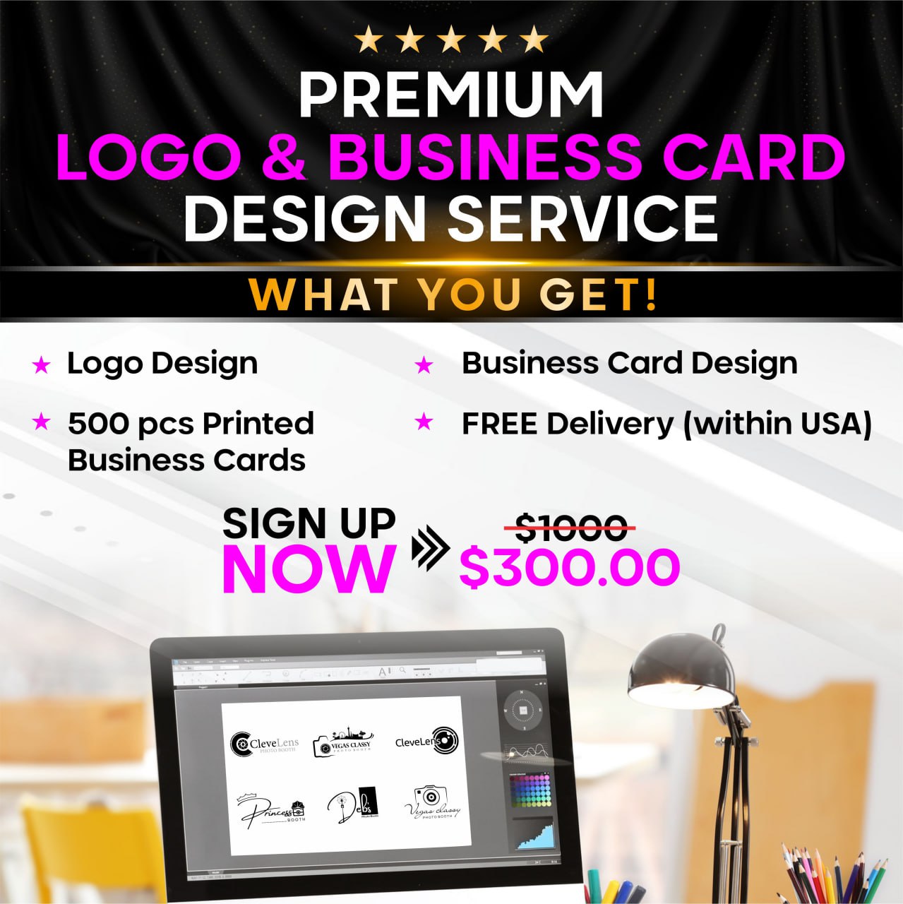 Premium Logo & Business Card Design Service – PBI Shop By Photo Booth ...