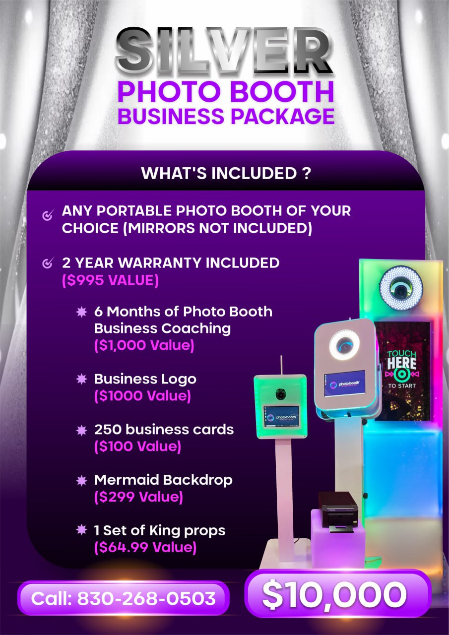 Silver Photo Booth Business Package – PBI Shop By Photo Booth International