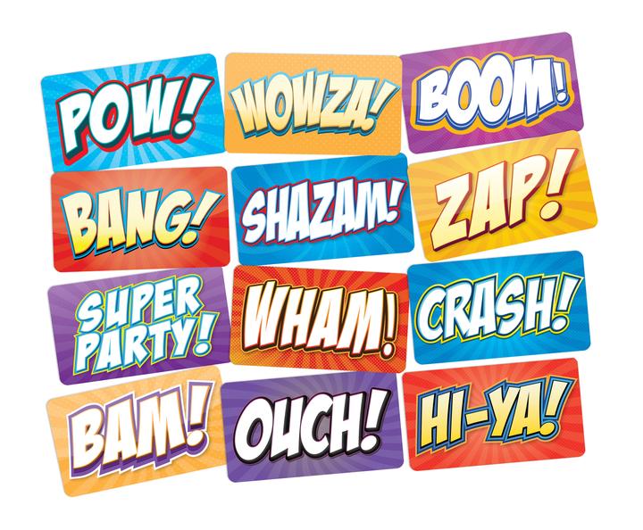 Comic Book Themed Prop Set – PBI Shop By Photo Booth International